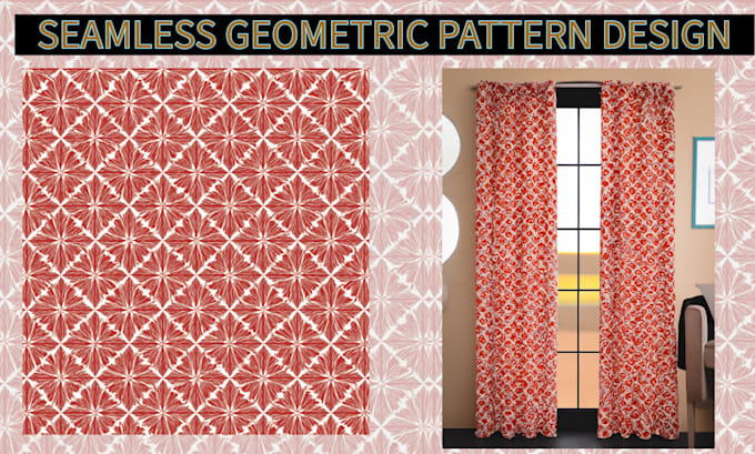 Create repeat seamless geometric, animals, watercolor, floral, pattern by Kellay_designs | Fiverr