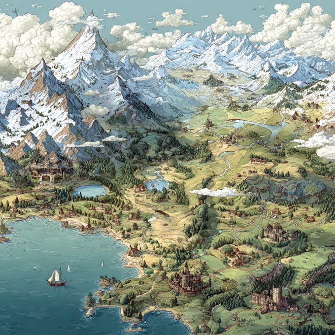 Do your unique fantasy battle map by Tatiyanastep | Fiverr