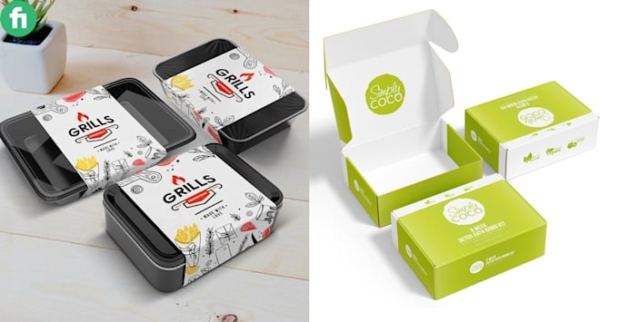 Do packaging box design, mailer box, label design with 3d mockup by ...