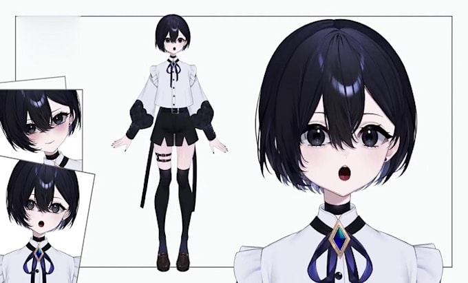 Create live 2d rigging, vtuber model, live 2d vtuber model, live 2d by ...