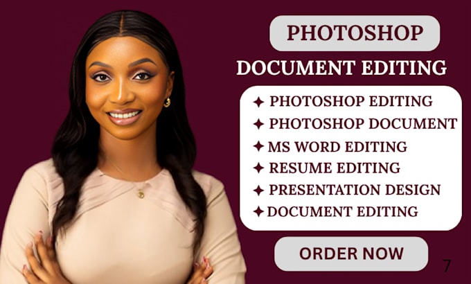 Retouch, edit, create and format images photoshop documents in ms word ...