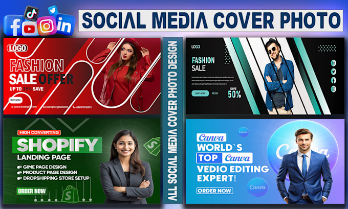 Create facebook cover photo banner design by Amir_hamza21 | Fiverr