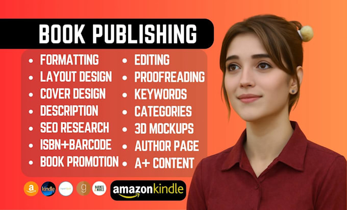 Publish book on amazon kindle kdp, book formatting, amazon kdp book ...