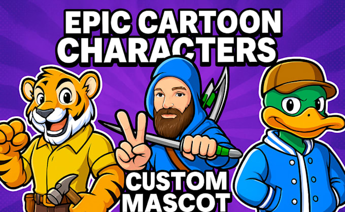 2d mascot logo 2d chibi mascot 2d mascot character 2d cartoon mascot ...