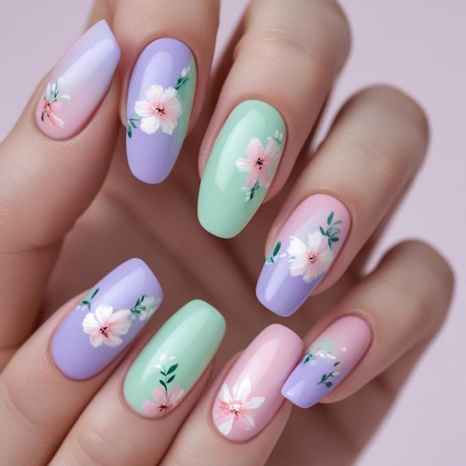 Design unique and modern nail stencils by Thmorales | Fiverr