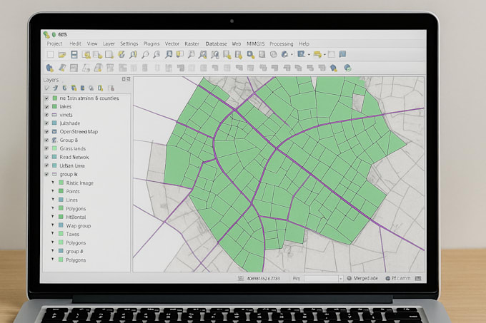 Georeference digitize and convert your gis files using qgis by Kamal_chaachoue | Fiverr