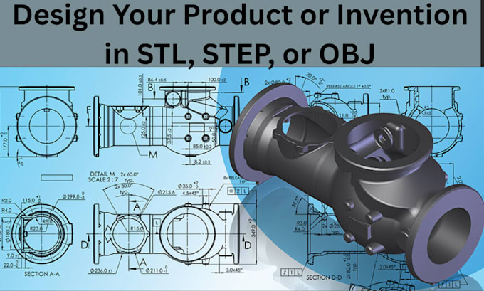 Design product idea, invention as 3d model in stl step or obj for 3d ...