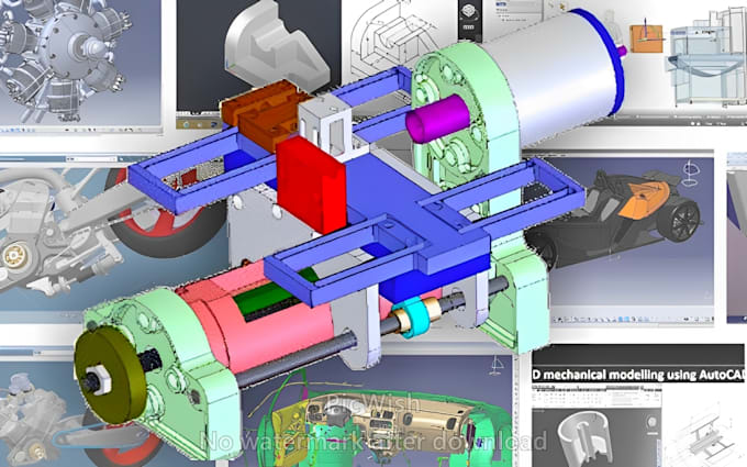 Autocad 3d mechanical modeling 3d cad design for printing 3d assembly ...