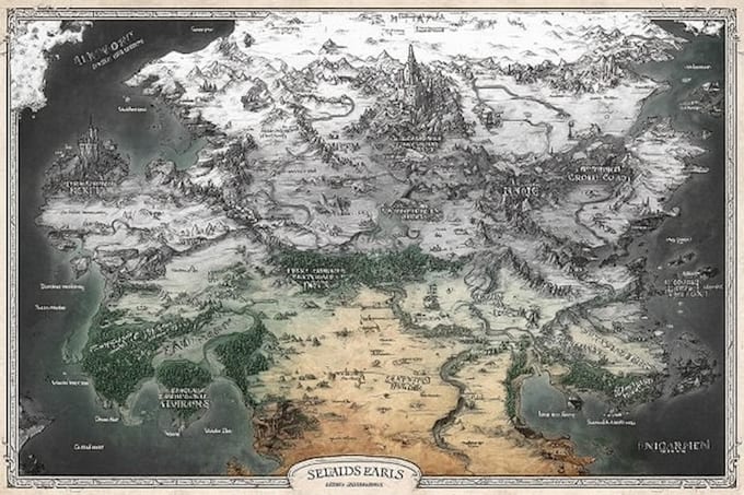 Make map illustration map design fantasy map maker cartography city map ...