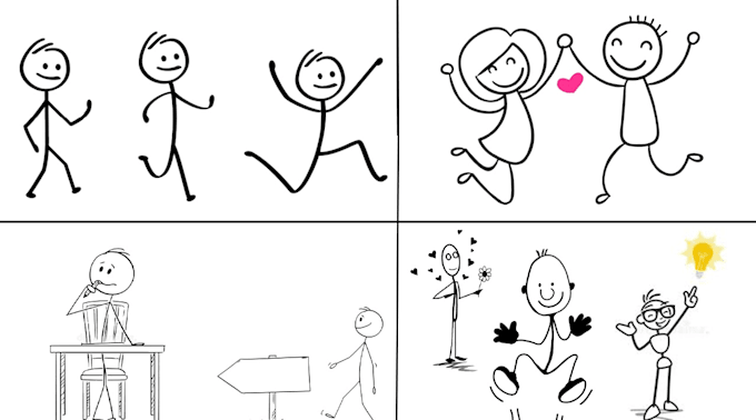 Edit stick figure animated youtube videos by Piccell_studios | Fiverr