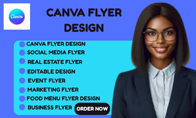 Design canva flyer , redesign, graphics design, logo, food menu by ...