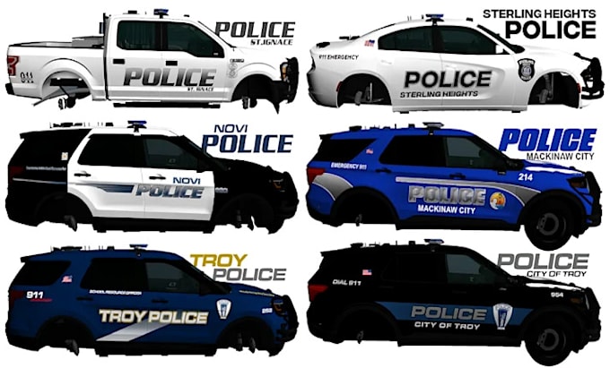 Fix or edit custom livery for fivem ems,police,sports vehicles, bikes, chain,ped by Steven_reck ...