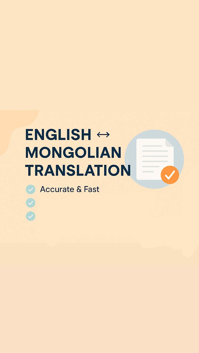 Translate english to mongolian and mongolian to english by Nilrima | Fiverr