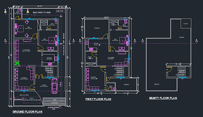 Provide detailed 2d autocad drawings for your civil project by ...