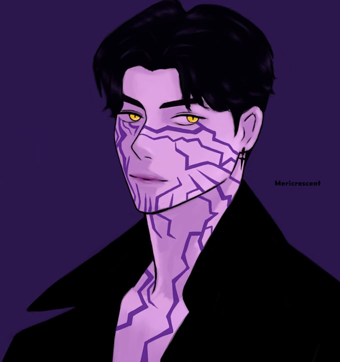 Draw digital art characters by Mericrescent | Fiverr