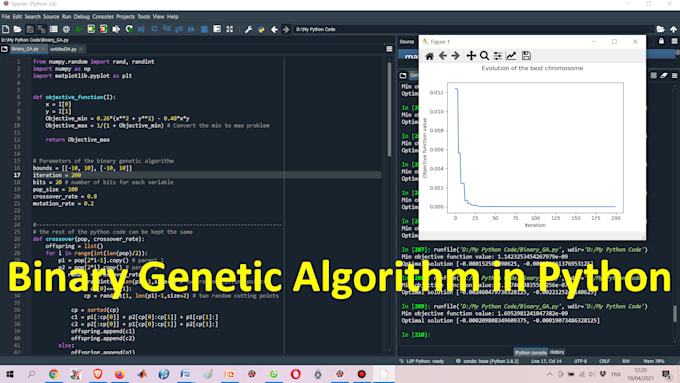Genetic algorithm optimization using matlab python by Sunil_kumar10 | Fiverr