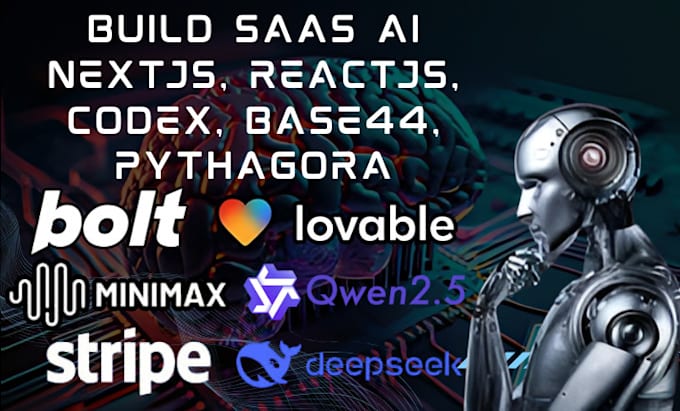 Build saas ai fix lovable app bolt nextjs reactjs base44 pythagora codex web dev by ...