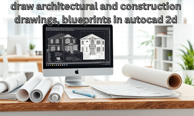 Draw architectural and construction drawings, blueprints in autocad 2d ...