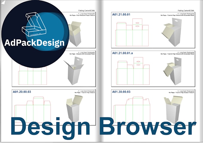 Create structural packaging design dieline keyline with artioscad by ...