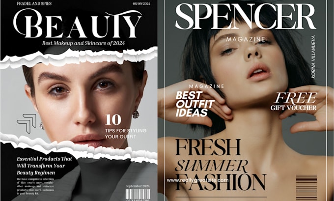 Design professional magazine cover design, magazine layout by ...