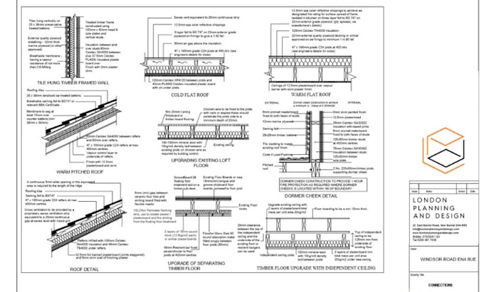 Provide uk architectural building regulations drawing and structural ...
