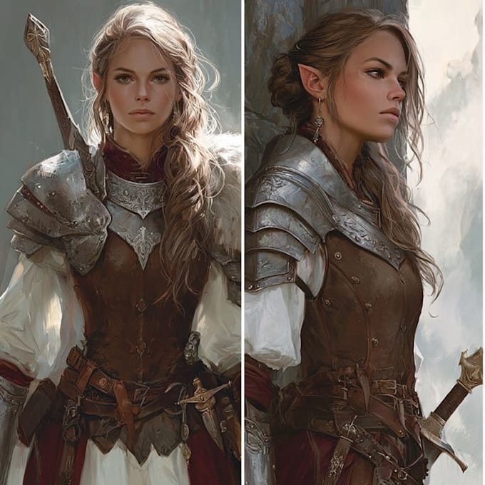 Design realistic fantasy dnd character and concept by Adelheidyr | Fiverr