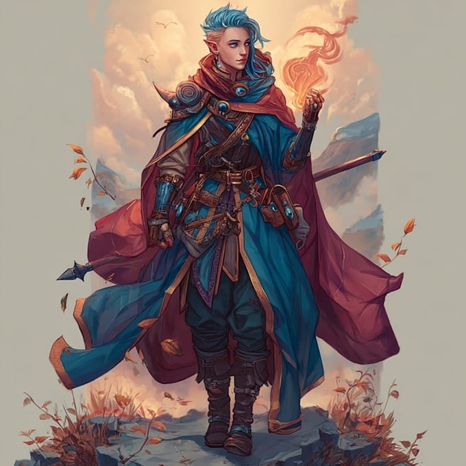 Draw your fantasy dnd character concept art dnd illustration by ...