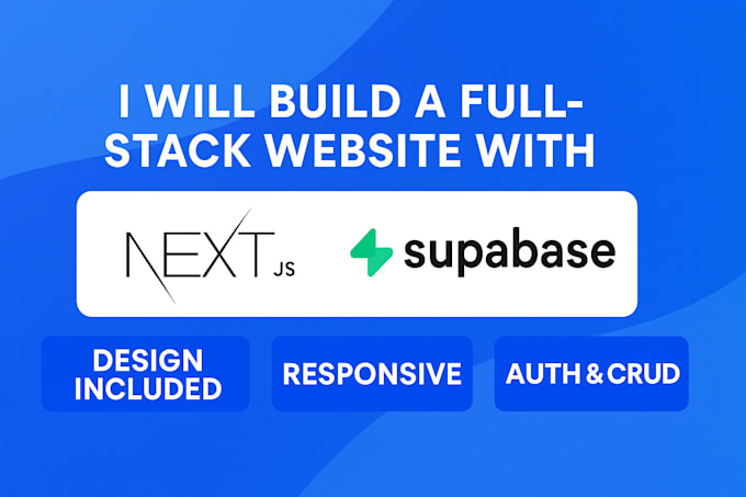 Build full stack apps with nextjs and supabase backend by ...