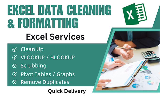 Clean and format excel data, use vlookup, and pivot tables by Tina_excel | Fiverr