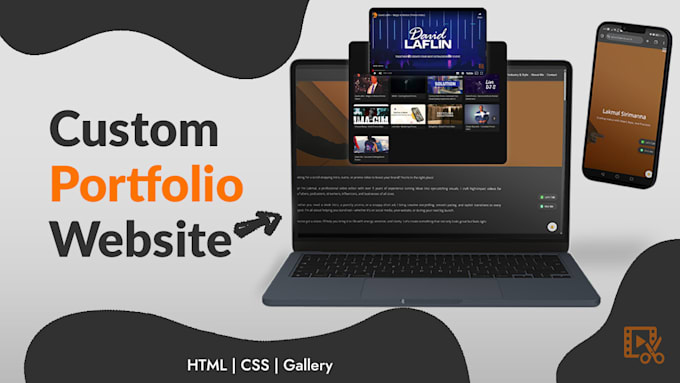 Create a modern html css responsive portfolio website by Lakmalsirimanna | Fiverr