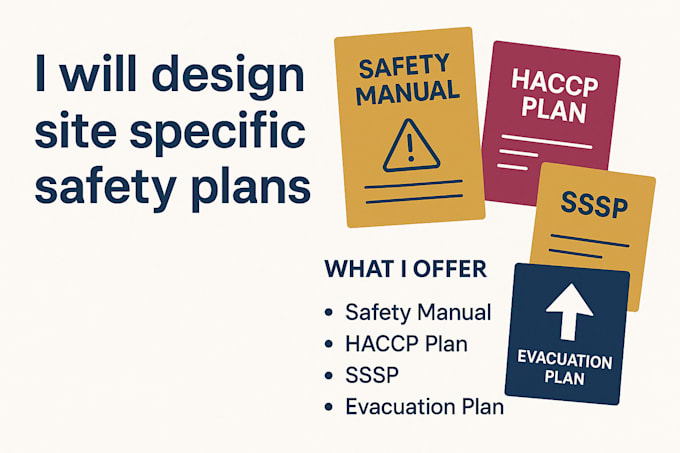 Design site specific safety plans safety manual haccp plan sssp ...