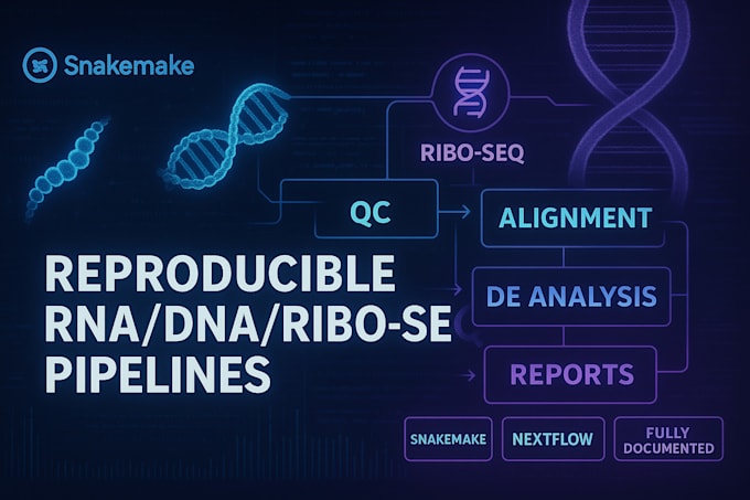 Develop reproducible omics pipelines by Hurrarah | Fiverr