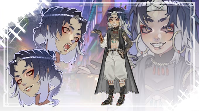 Draw custom character sheet by Emoguro | Fiverr