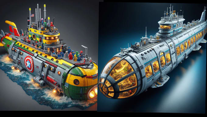Custom 3d lego set model, labubu, 3d toy, minifigure and print ready ...