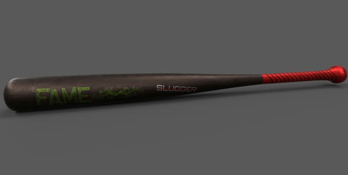 Optimized 3d gun models, game weapon,pump shotgun,minigun, baseball bat ...