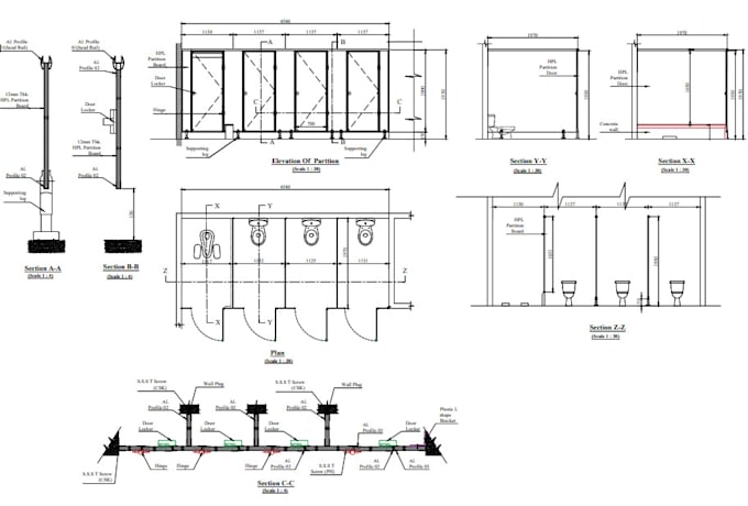 Do shop drawing and fabrication detailed drawing by Kanishka802 | Fiverr