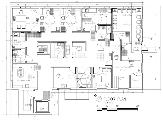Draw review stamp, 2d floor plan, mep house plan architectural stamp city permit by Thomas_kanea ...