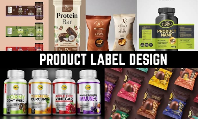 Create product label design, product packaging design and packaging box ...