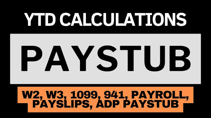 Make paystub, paycheck, adp pay stubs, payroll report w2 w3 payslip by ...