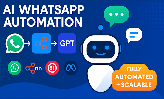 Build ai agent automation n8n whatsapp chatbot meta cloud api 360dialog twilio by David_klitton ...