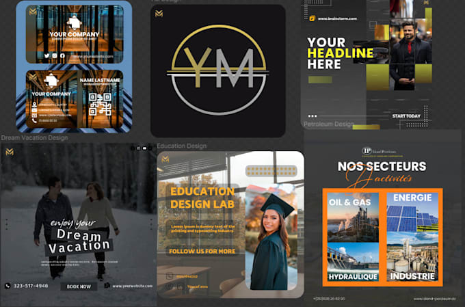 Deliver modern and branded social media content designs by Youcefmns ...