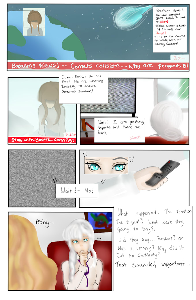 Draw youre comic strip by Riccoshayla | Fiverr