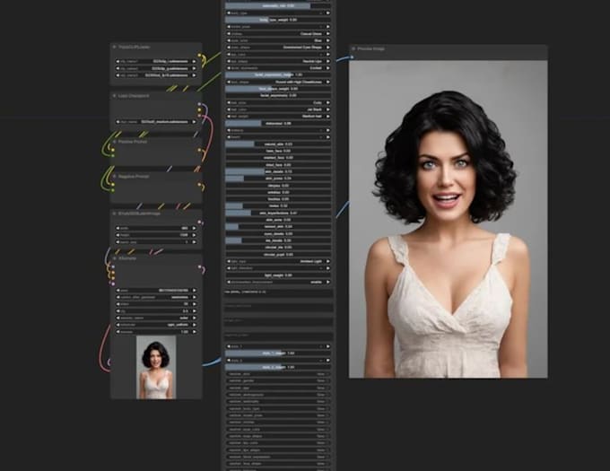 Créer un flux d'influenceur ia réaliste, modèle lora sfw nsfw comfyui