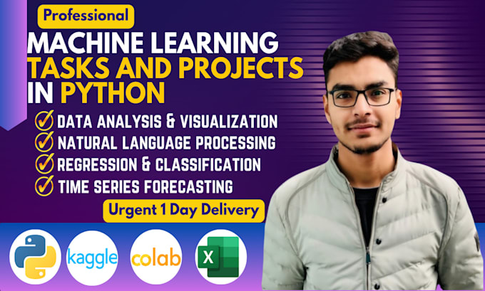 Do machine learning and deep learning projects, assignments, and tasks in python by Sameer ...