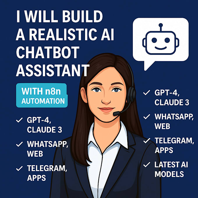 Build a realistic ai chatbot assistance, n8n automation by Belladavid23 ...