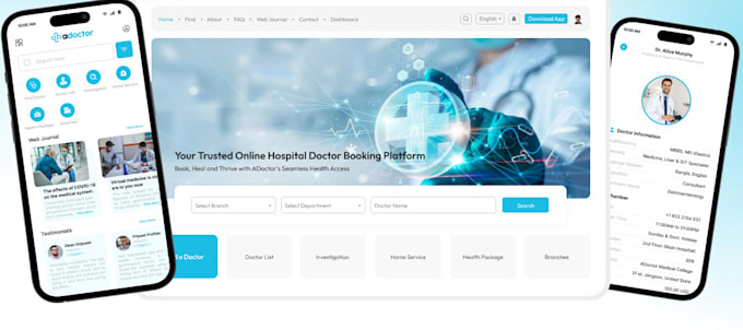 Build ai powered healthcare appointment booking app, doctor patient ...