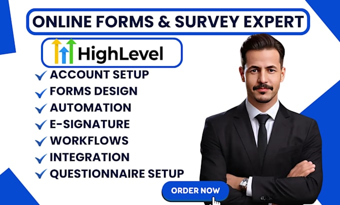 Design gohighlevel survey forms contact form integration questionnaire web form by Akinsforms ...