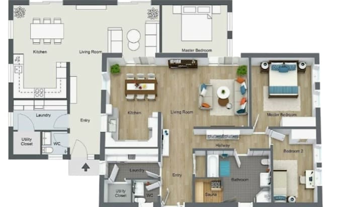 Create 2d 3d floor plan layout from matterport point cloud, 360 bim ...