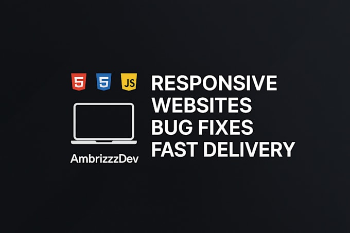 Create a responsive website using html, css and js