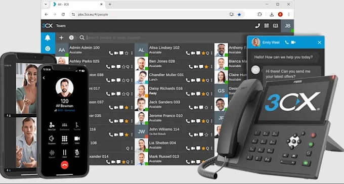 Set up a complete call center system with sip trunk and global did ...